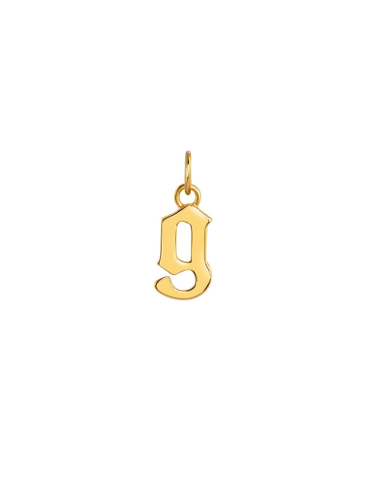 925 silver charm bathed in yellow gold with initial g | Jewelry ...